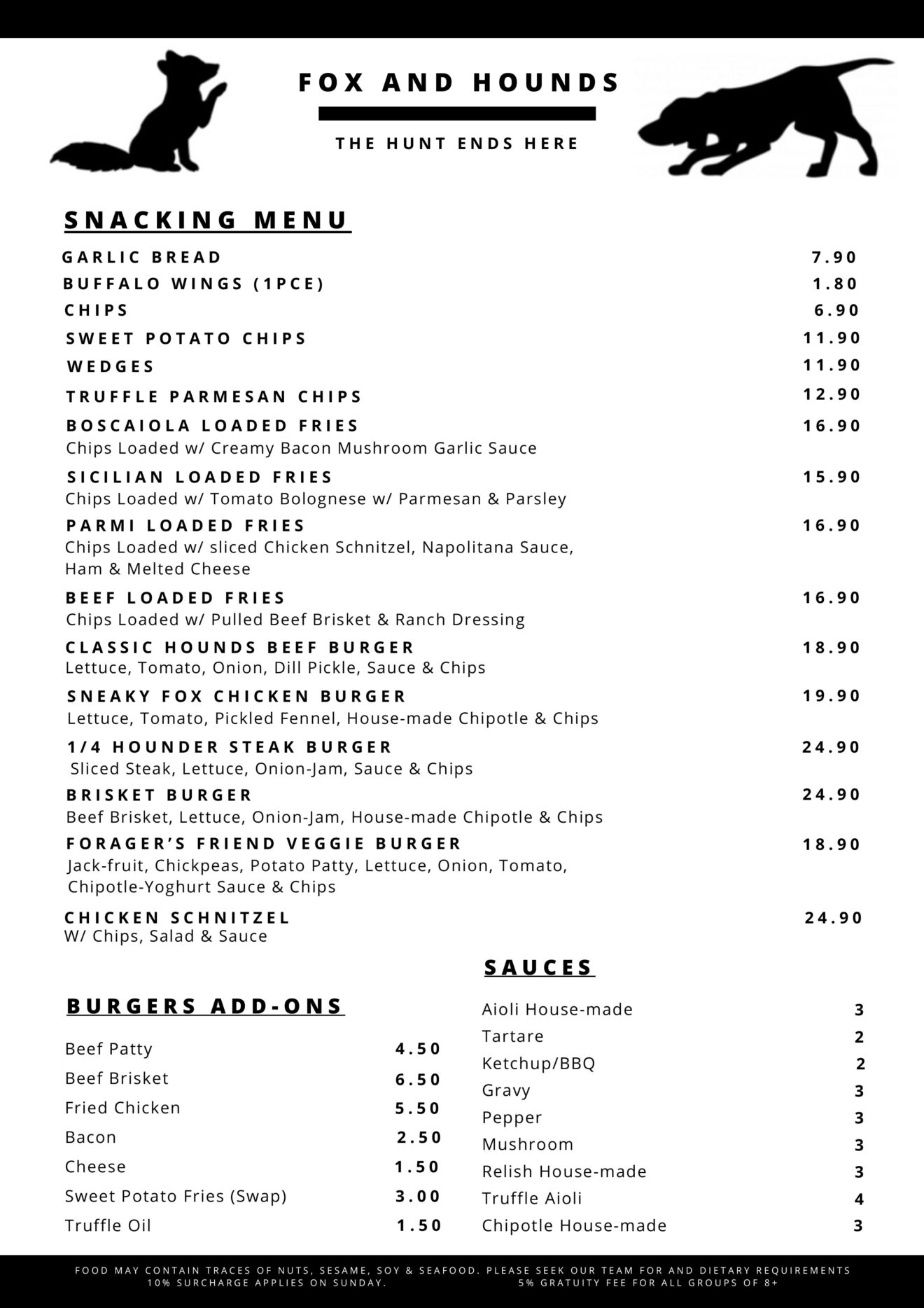Dinner – The Fox and Hounds